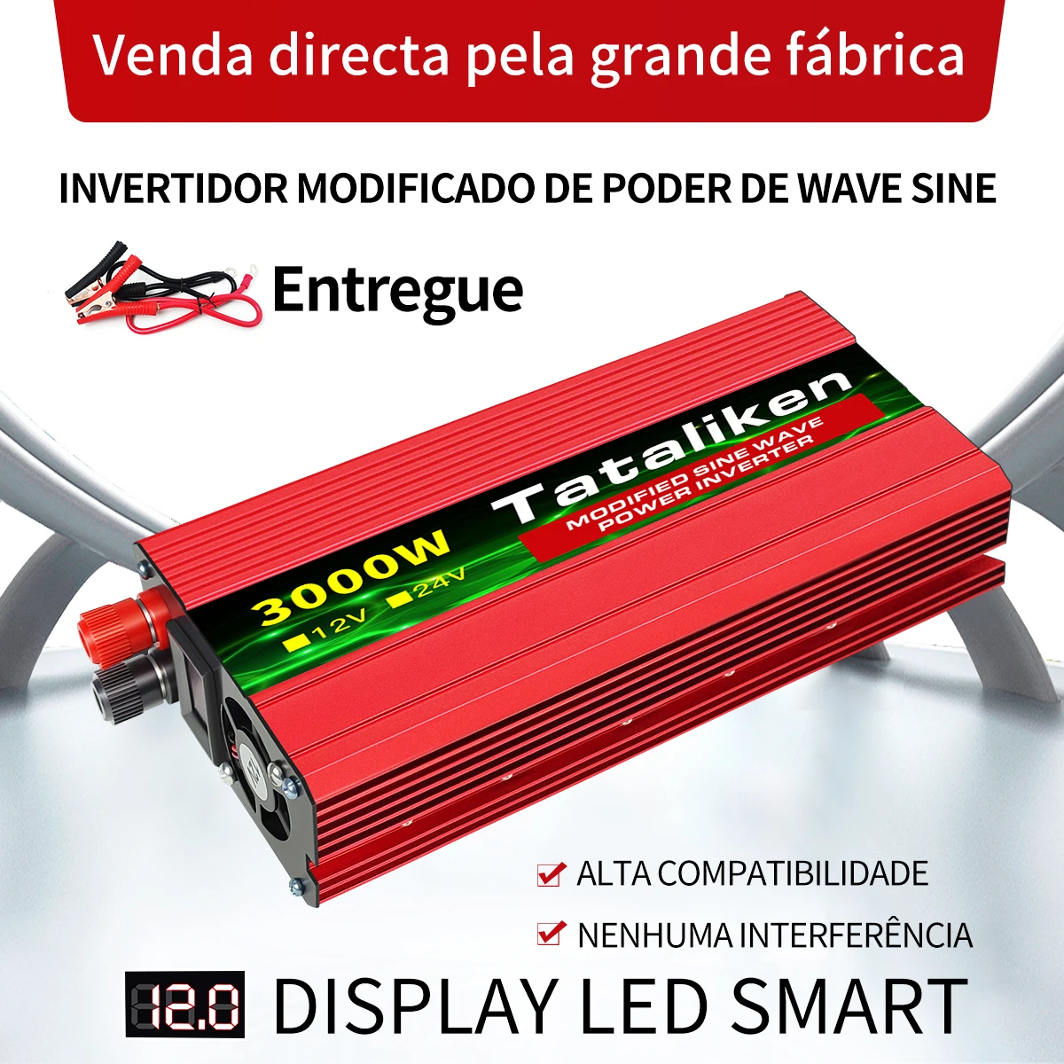 Casa modificada onda senoidal universal soquete inversor, display de ...