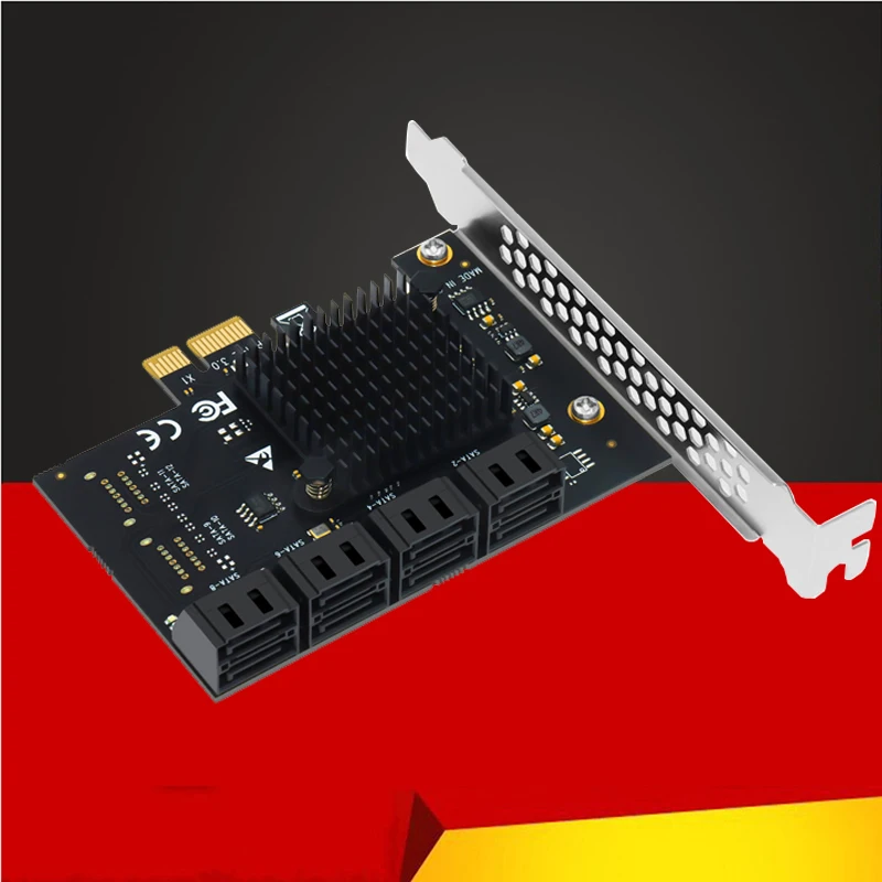 PCIe to SATA Expansion Card 8 Port SATA Multiplier PCI Express X1 ...