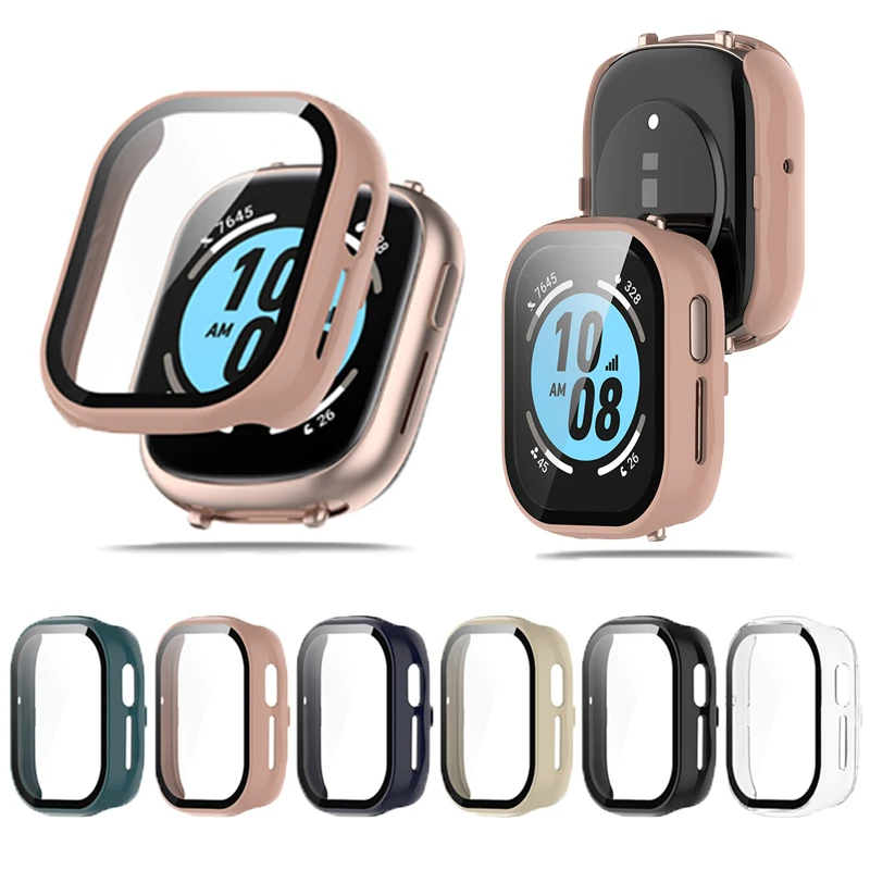 Tempered Glass + PC Cover for Honor Watch 4 Full Coverage Protective ...