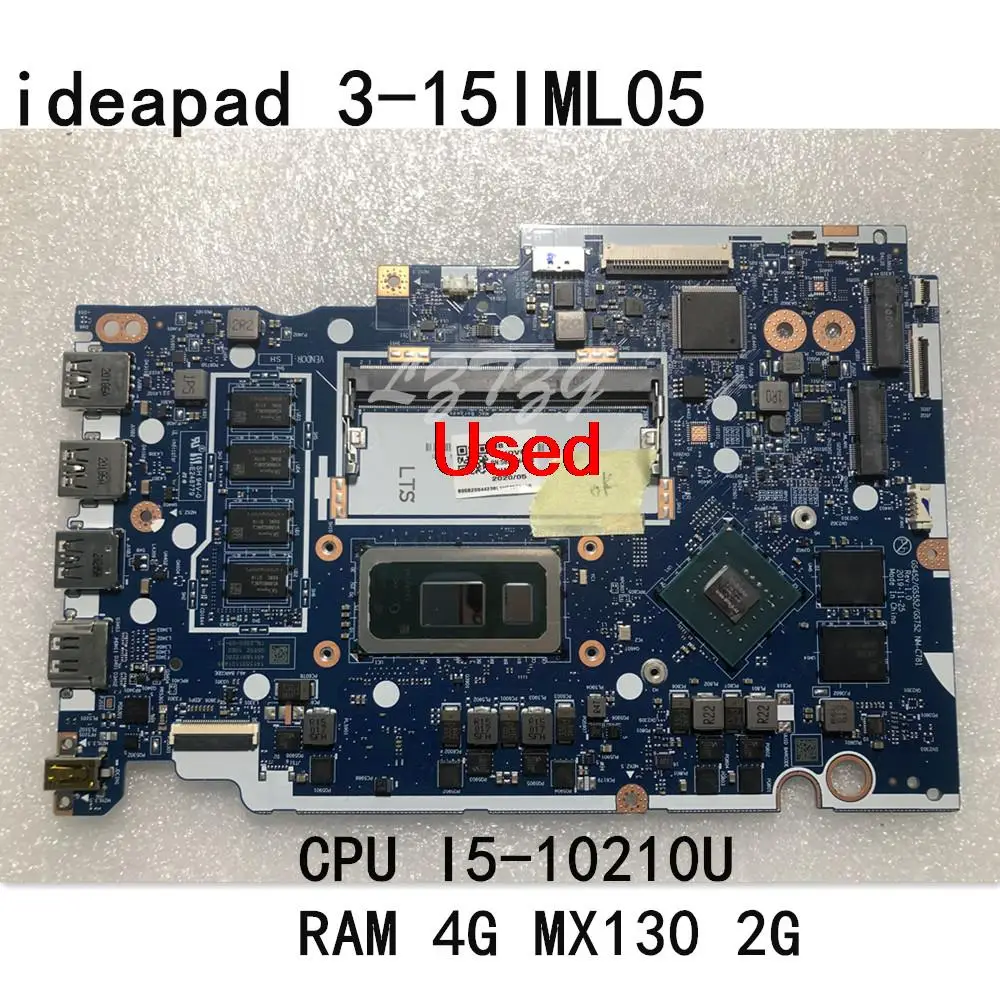 Used-For-Lenovo-Ideapad-3-15IML05-Laptop-Motherboard-mainboard-With-CPU ...