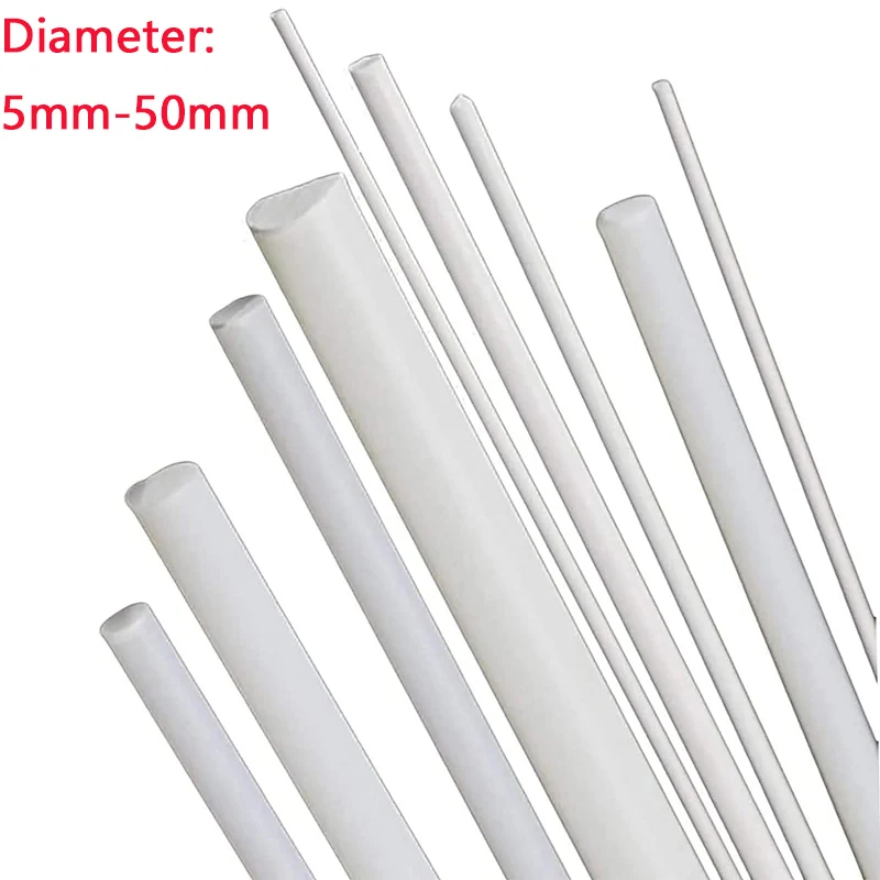 1pcs Diameter 6mm-50mm PTFE Stick Polyte trafluoroetylene Rod Polytef ...