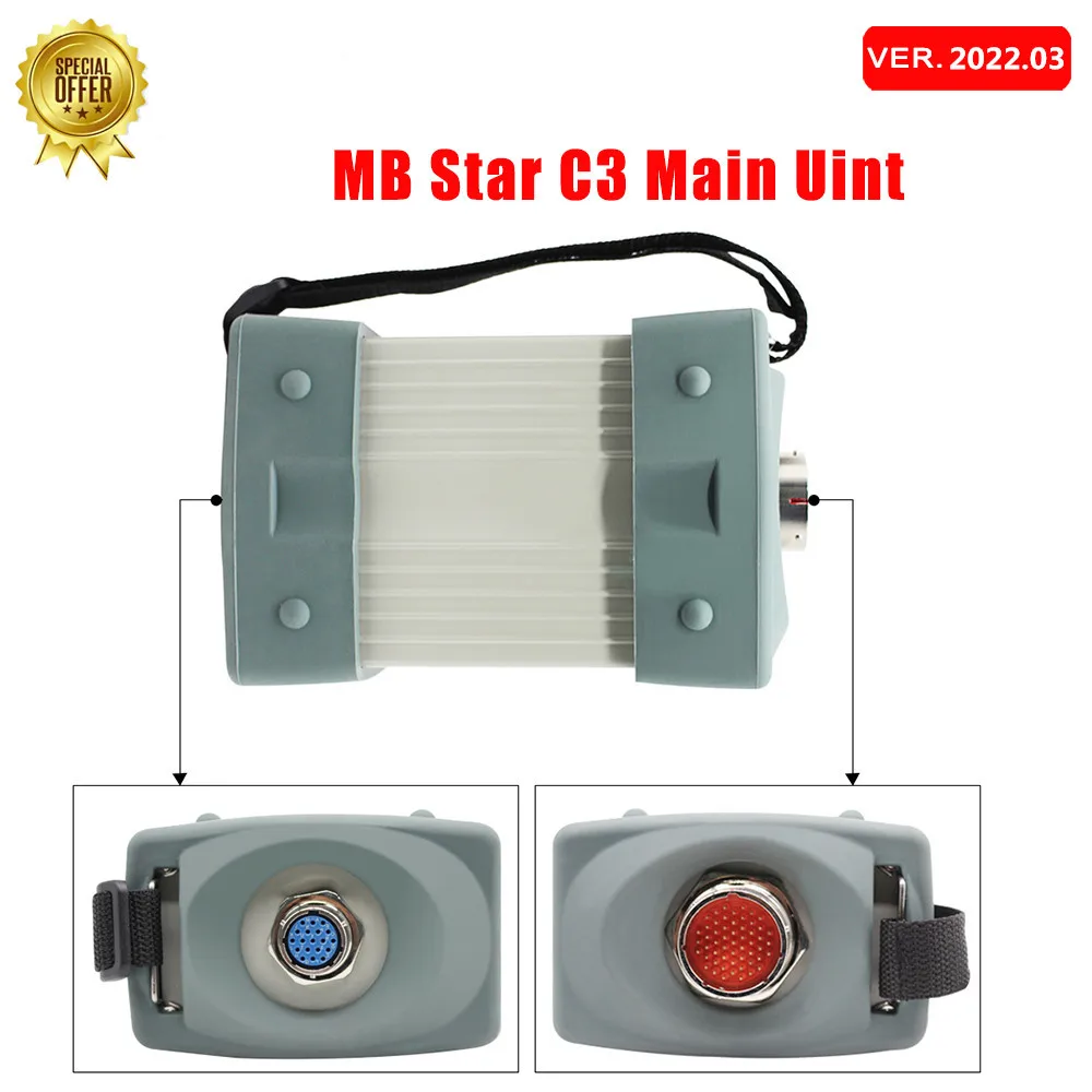 High Quality V2021.6 Mb Star C3 Sd Connect Mb C3 Supports 12v & 24v ...