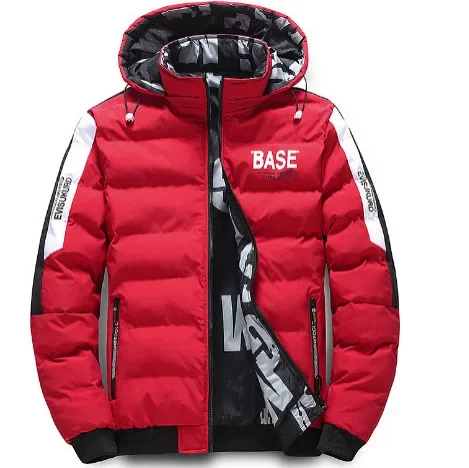 Men Autumn Winter Cotton Jacket Warm Comfortable Padded Thickened Down ...