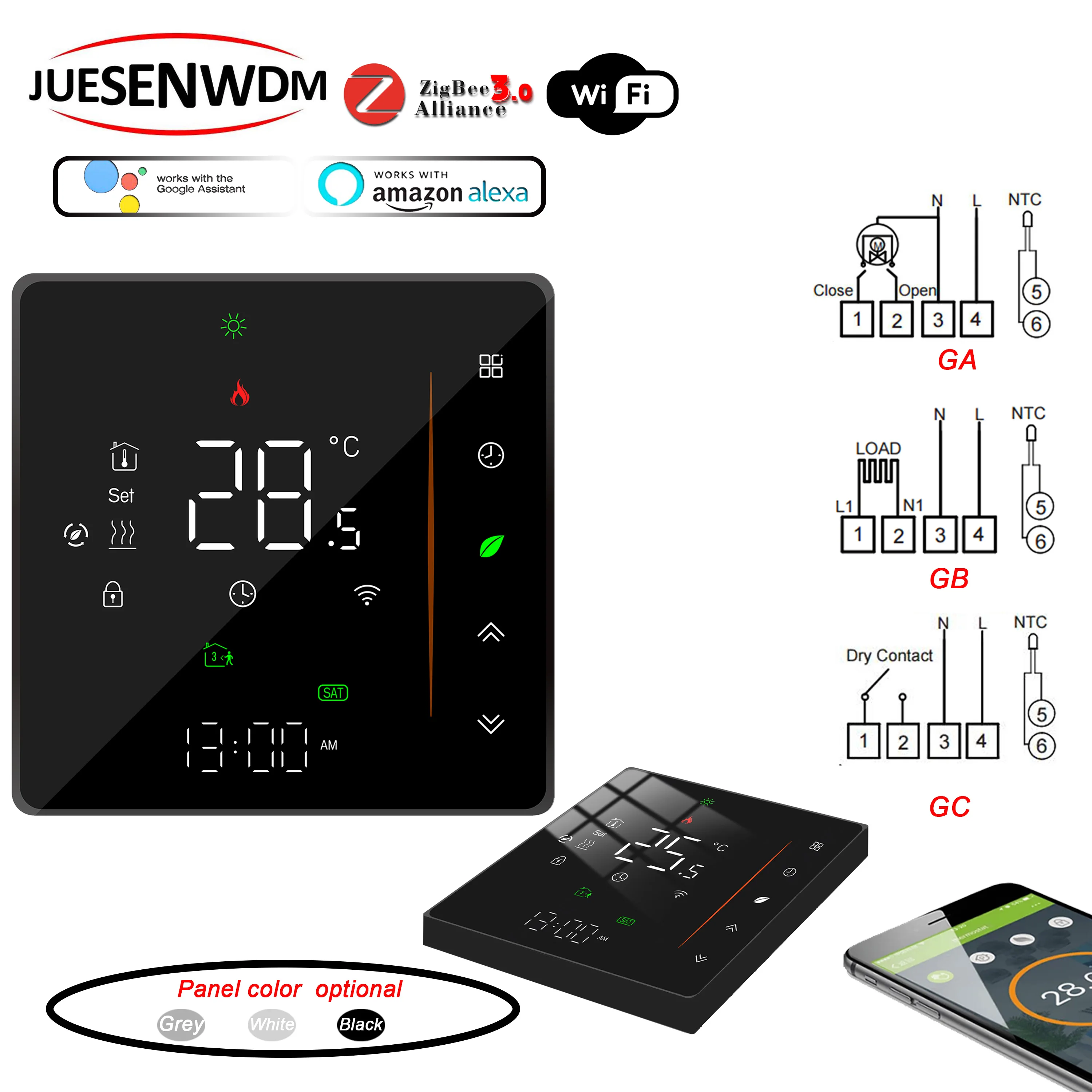 Temperature-Regulation-Thermostat-Work-WIFI-Zigbee-Dual-Sensor-For ...