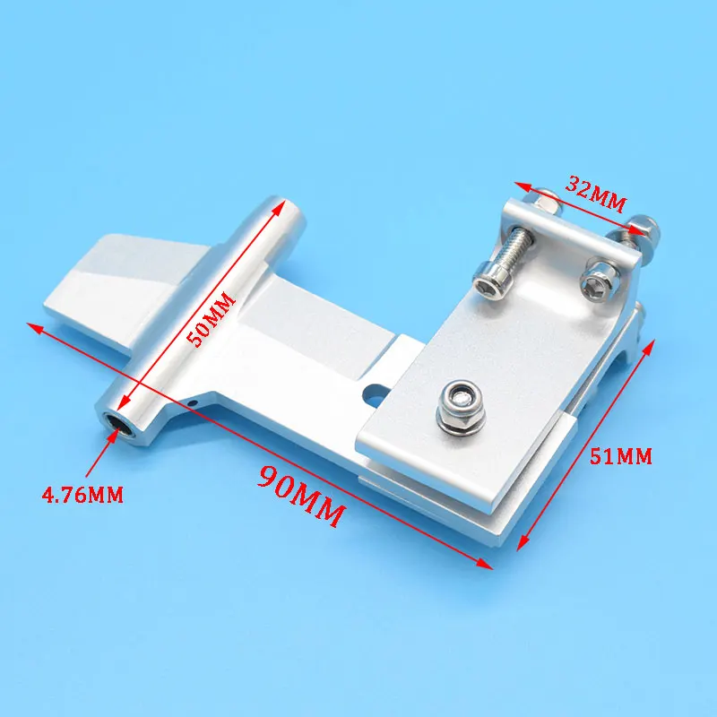 High-Quality-RC-Boat-Aluminum-4-76mm-Shaft-Bracket-Strut-Height-90mm ...