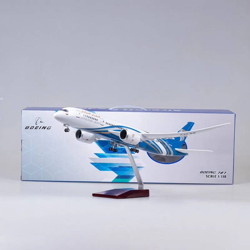 1-130-Scale-47CM-Airplane-787-B787-Aircraft-Oman-Air-Airline-W-Light ...