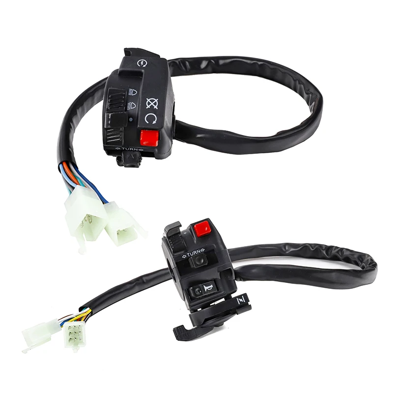 Motorcycle-Electric-Start-Switch-Horn-Turn-Signals-Indicator-Switch-Far ...