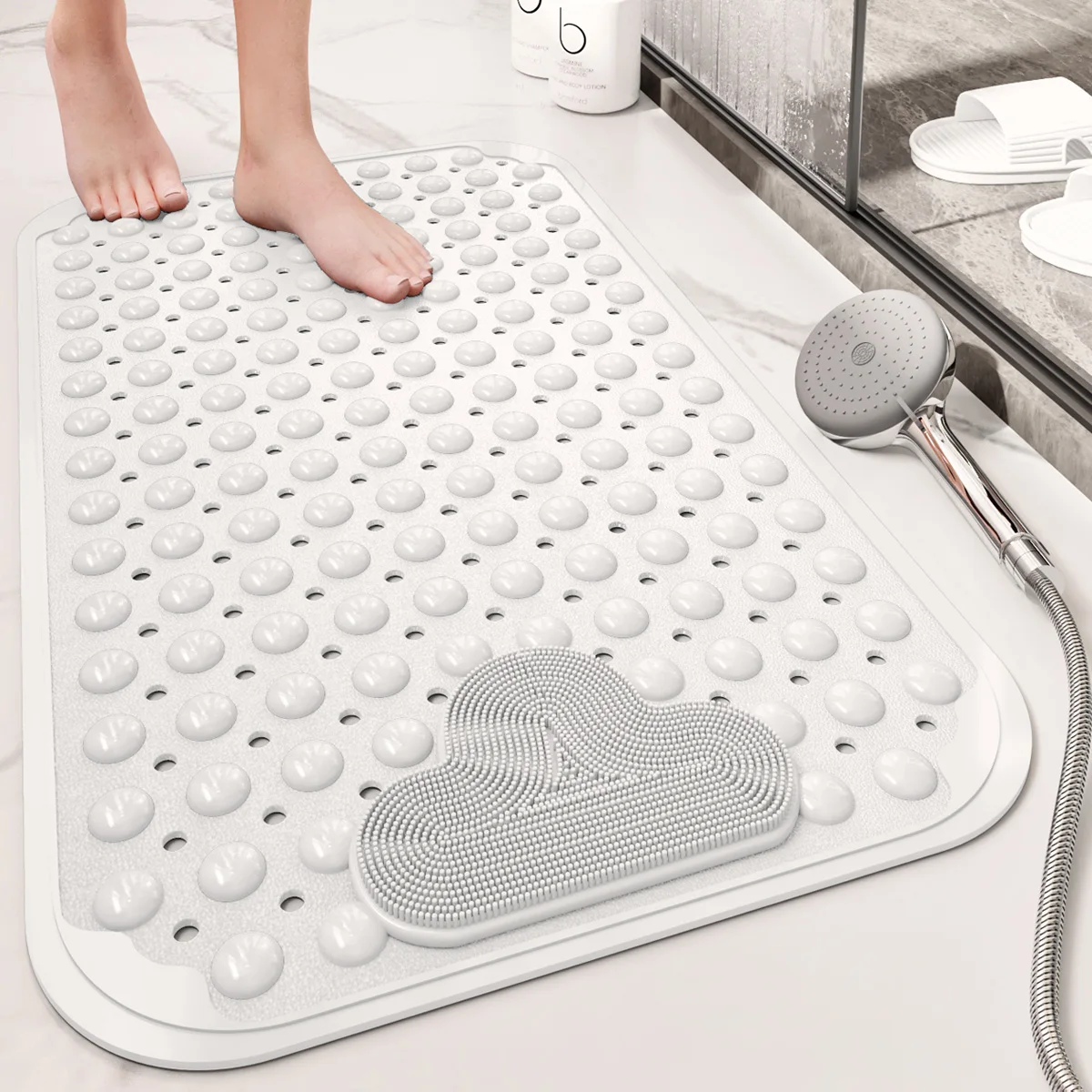 DEXI-PVC-Suction-Cup-Bath-Mat-Non-Slip-Bathroom-Floor-Mat-for-Shower ...