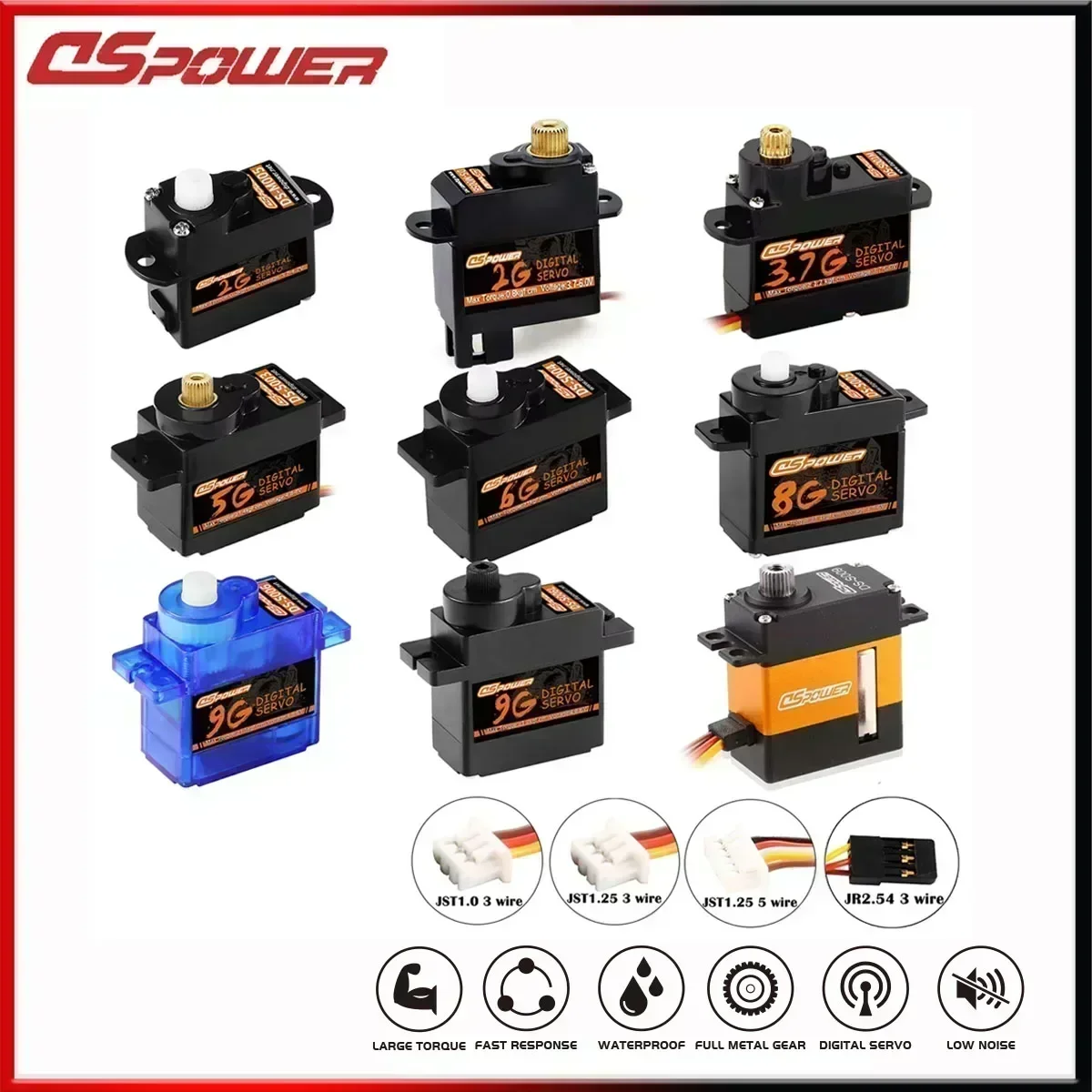 Dspower-Micro-Digital-Servo-JR-JST-Plug-Mini-Servos-Motor-para-carro-RC ...