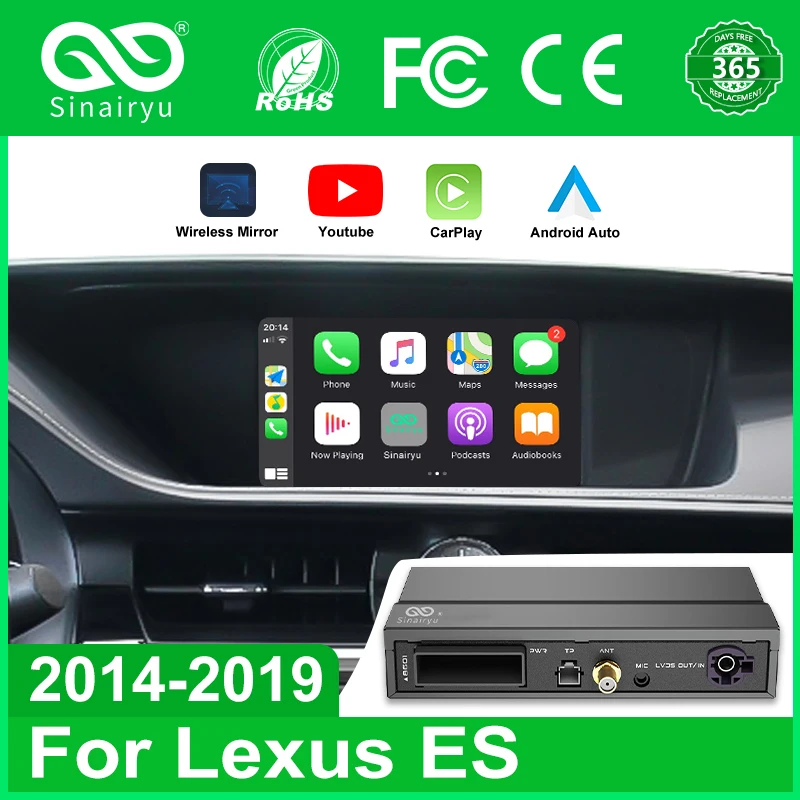 Draadloze-Apple-Carplay-Android-Auto-Interface-Voor-Lexus-Es-2014-2019 ...