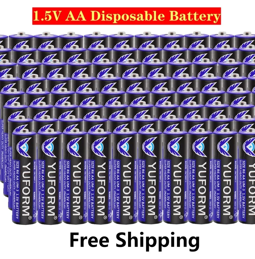 Free Shipping 1.5V AA Disposable Alkaline Dry Battery for Led Light Toy ...