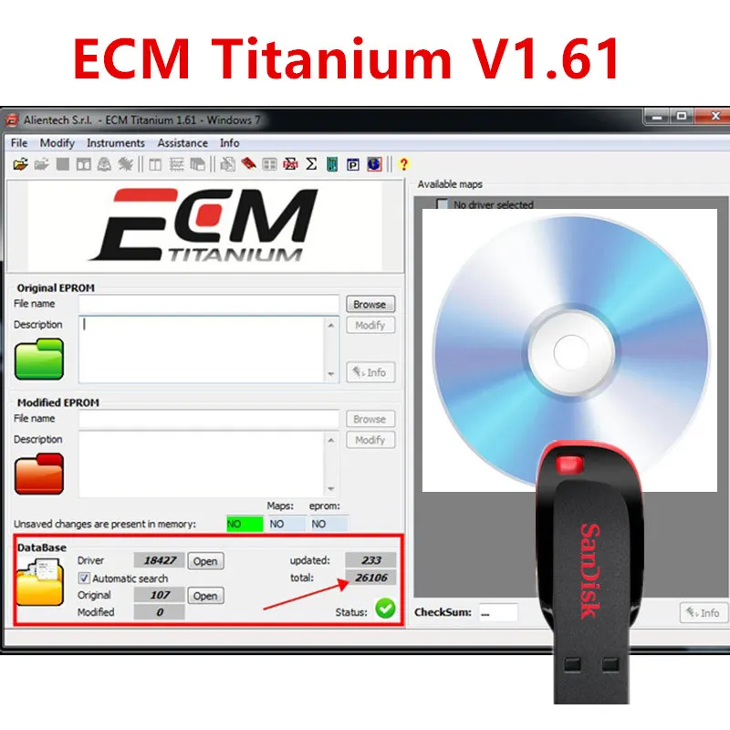 ECM TITANIUM 1.61 For KT-/ AG and K- ESS V2 ECM TITANIUM 1.61 With 18259+ Driver ECM Titanium ...
