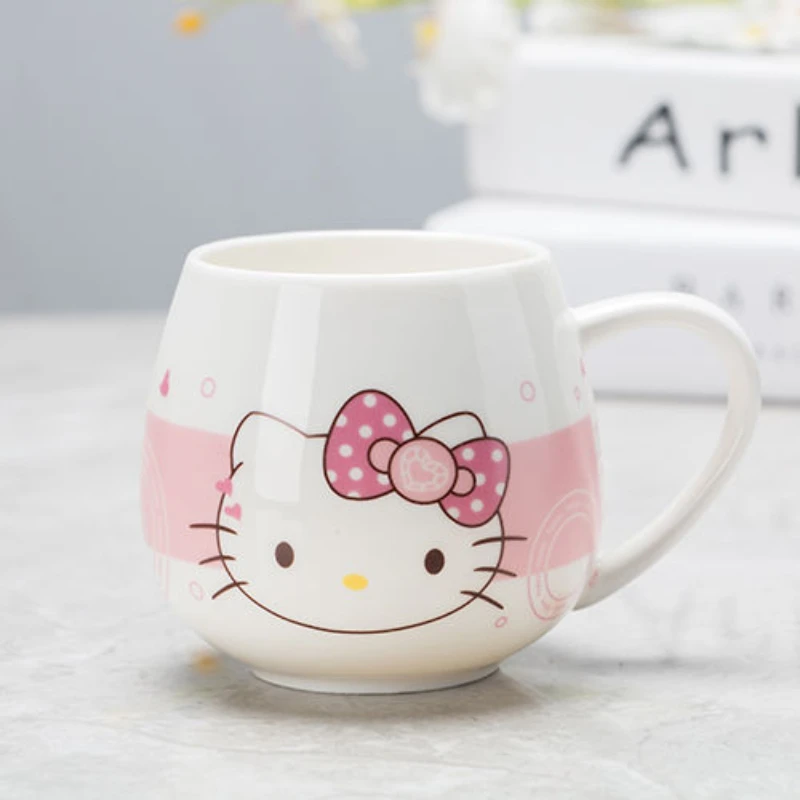 Hello Kitty Mug Creative Cartoon Porcelain Cup Coffee Cup Milk Cup ...