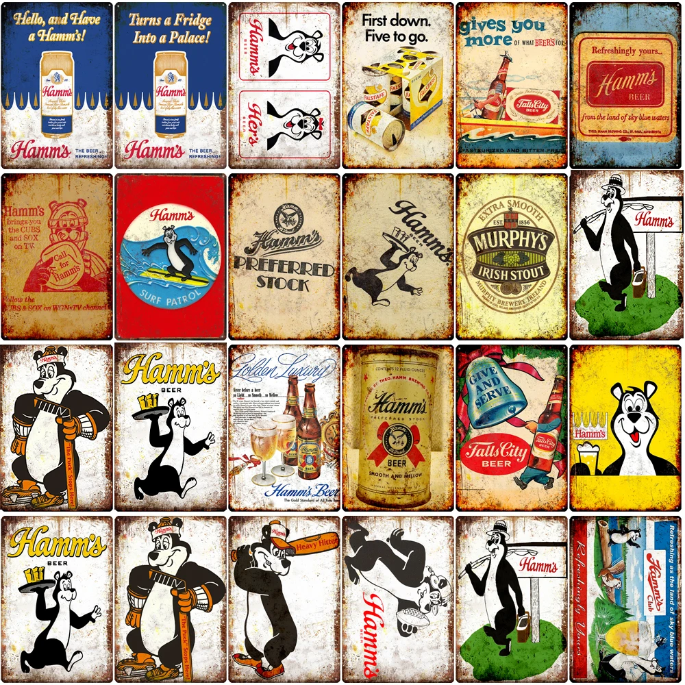 YZFQ-Beer-Metal-Sign-Vintage-Retro-Plaque-Wall-For-Man-Cave-Restaurant ...