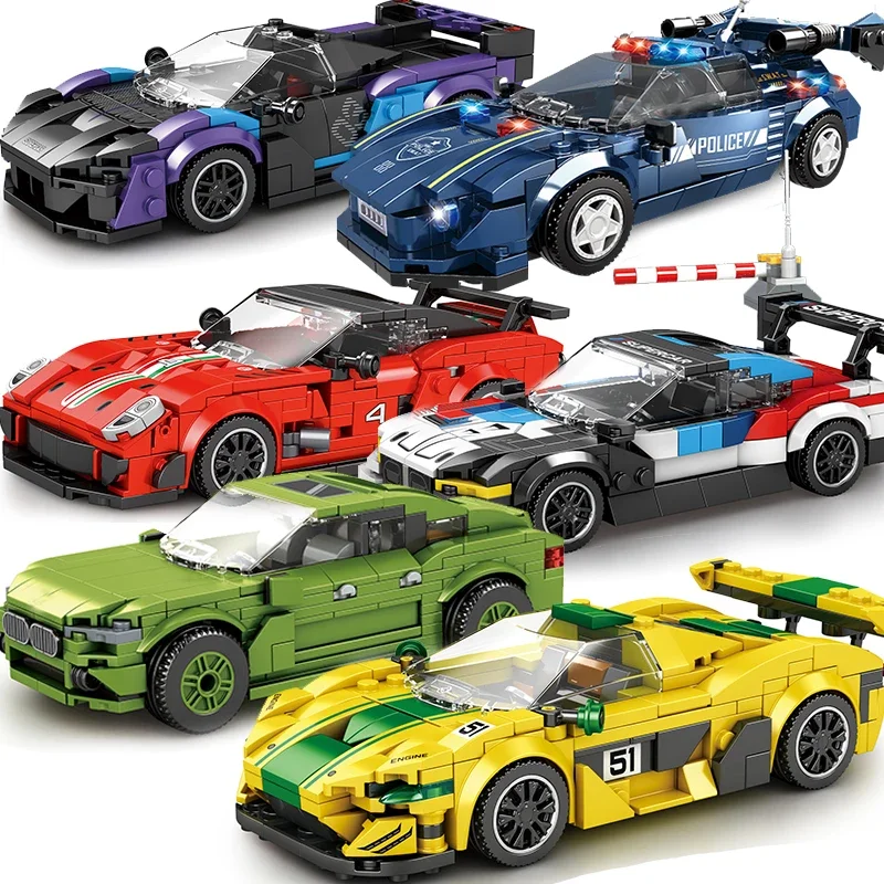 City-Speed-Champion-Technical-Car-Sports-Racing-Car-Vehicle-Racer-Moc ...