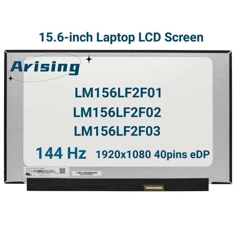 15.6-inch 144Hz Laptop LCD Screen LM156LF2F01 Fit LM156LF2F02 ...