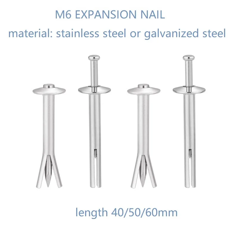 4-5-6cm-Expansion-Nail-Bolt-Screw-Door-Window-Nail-Fastener-Stainless ...