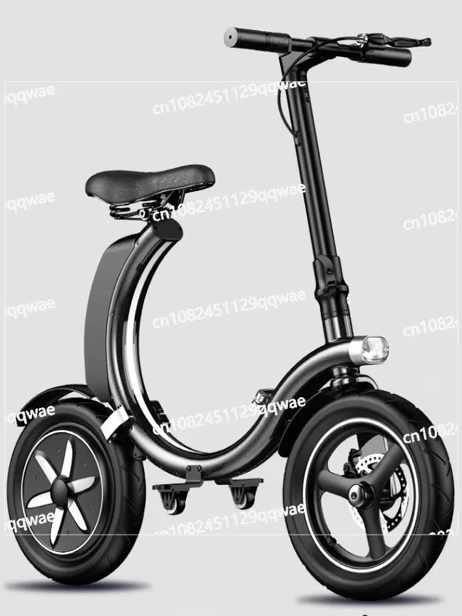 Folding electric bicycle, small, ultra-light and portable ...