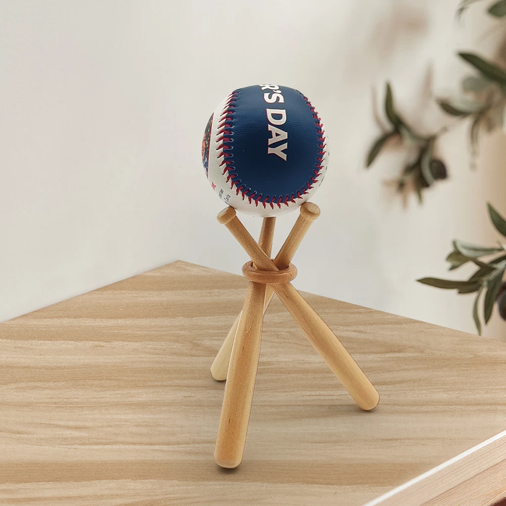 Wooden Baseball Bats Holder Mini Baseball Display Stand Golf Tennis ...