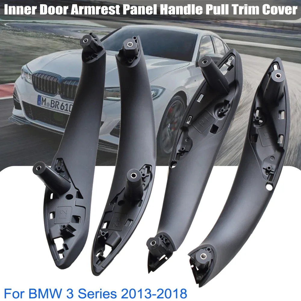Front Rear Left Right Interior Door Handle Cover Trim Set For BMW 3 4 ...