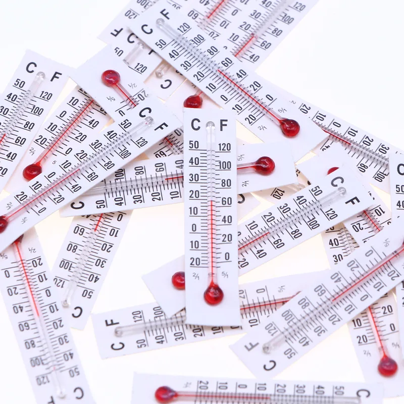 20PCS-5x1-1cm-Miniature-Paper-Cardboard-Thermometer-Dollhouse-Indoor ...
