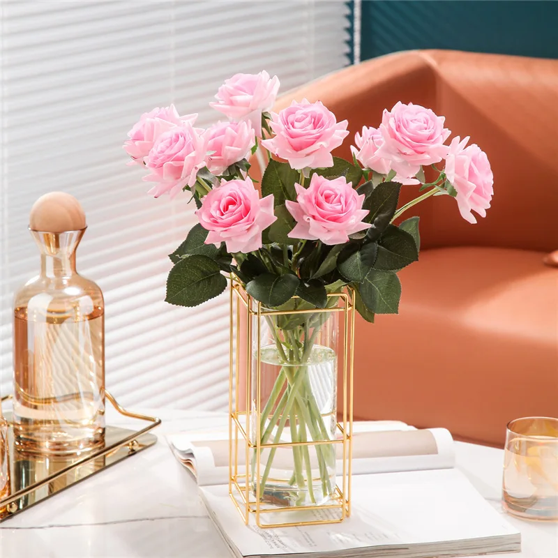 Square Glass Flower Vase