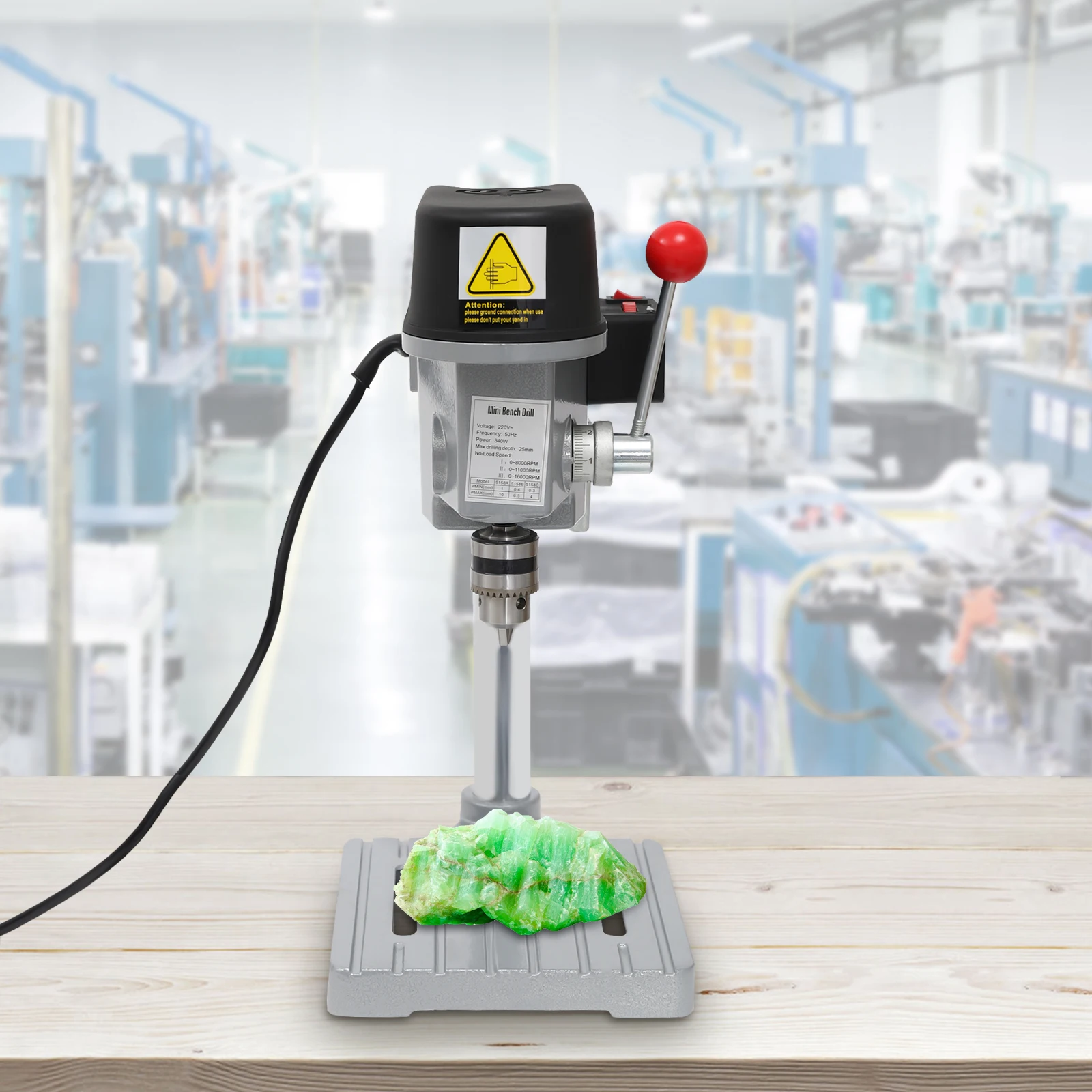 Mini-Bench-Drill-Press-Machine-Stand-Workbench-Repair-Tool-340W-3-Speed ...