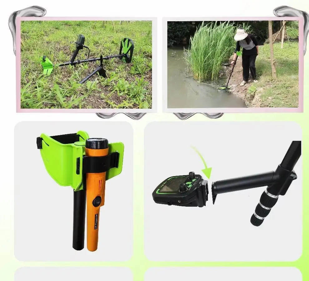 Newest Metal Detectors Deep TX-860 Treasure Hunting Gold Underground ...