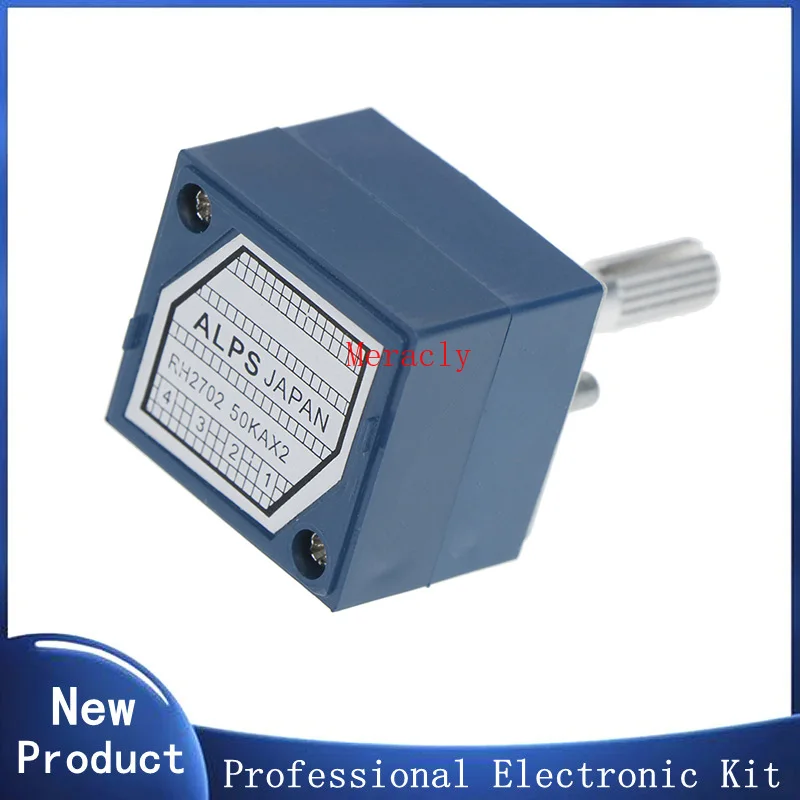 50K-ALPS-RH2702-VOLUME-Potentiometer-Dual-50KAX2-Slotted-Japan-Rotary ...