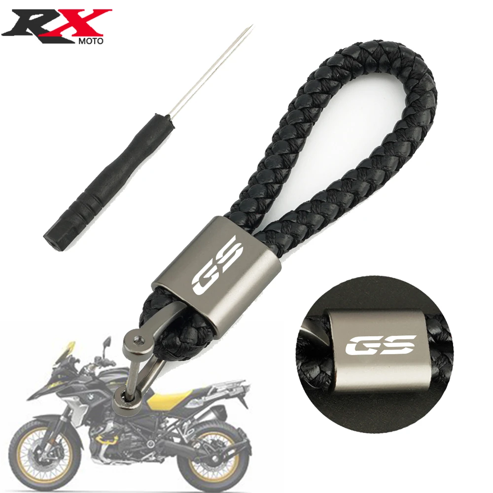 2022-New-Motorcycle-Keyring-Metal-Key-Ring-Braided-rope-Keychain-For ...