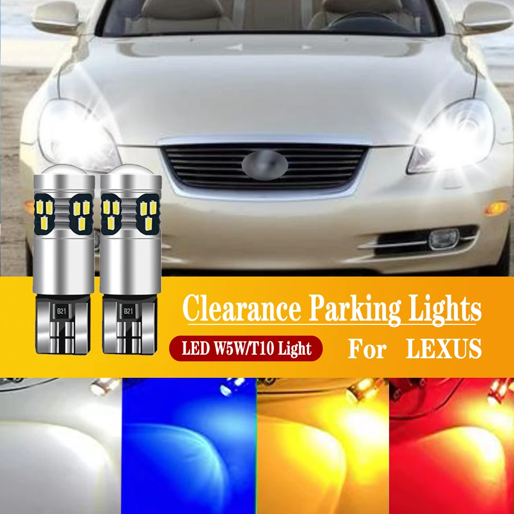 2PCS-LED-Parking-Light-T10-W5W-Clearance-Lamp-CANbus-For-Lexus-SC430 ...