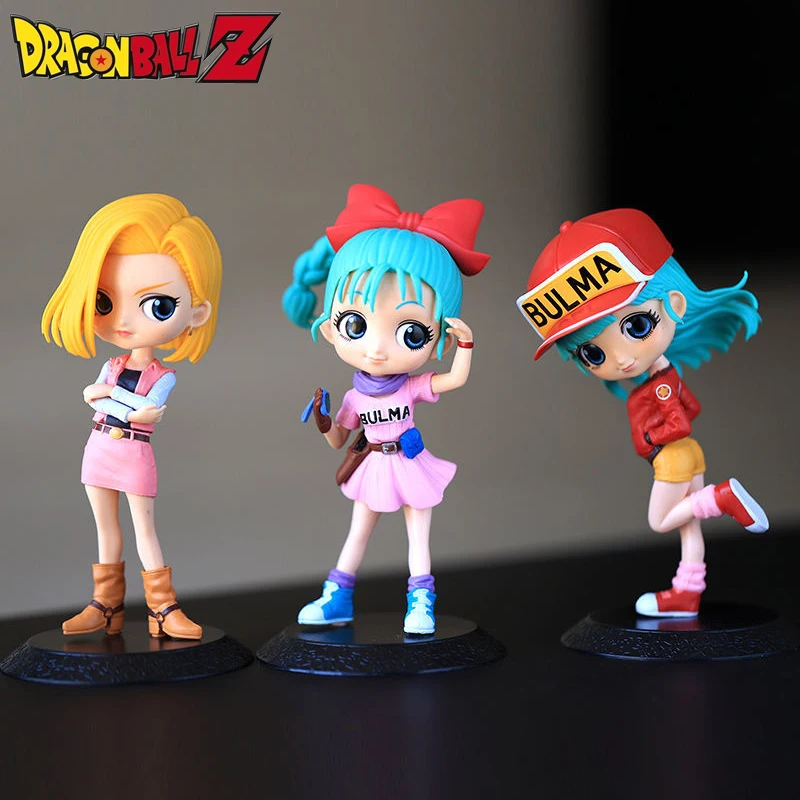 Dragon-Ball-Anime-Figure-Bulma-Android-18-Q-Posket-Statue-Pvc-Action ...