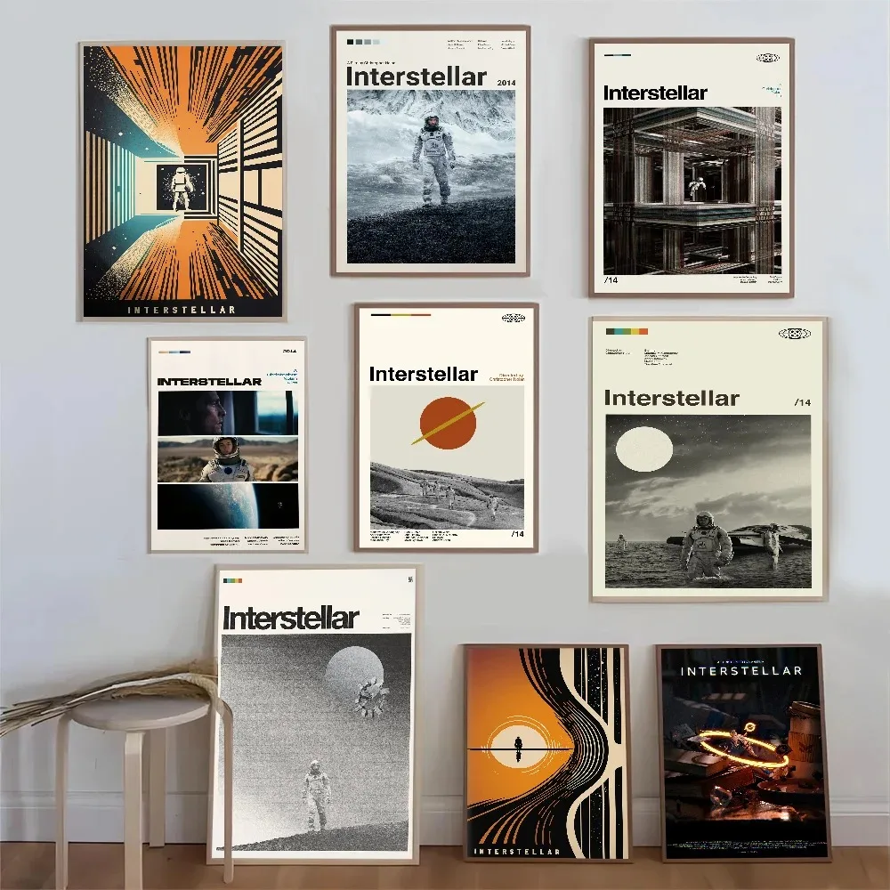 Interstellar Classic Sci-Fi Movie Posters And Wall Art Canvas Painting ...