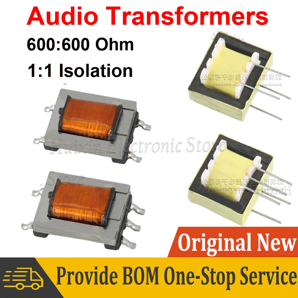 2PCS-Audio-Transformer-600-600-Ohm-1-1-Isolation-Digital-Signal-Nickel ...