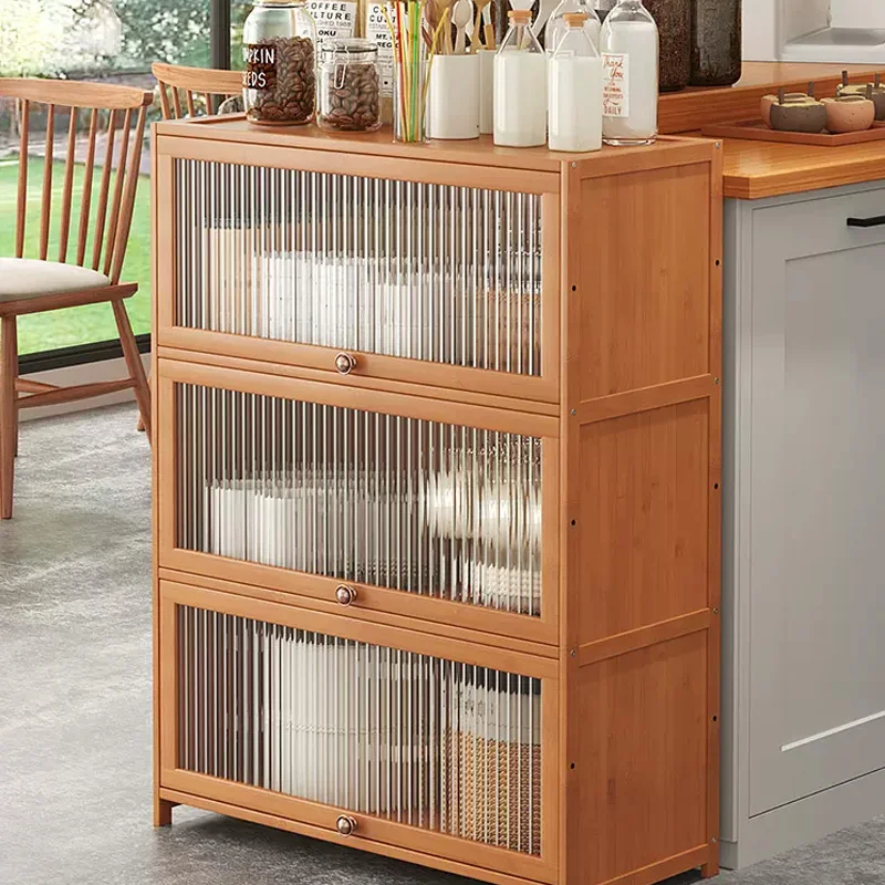 Kitchen Cabinet Floor Multi-Functional Side Cabinet Storage With Door ...