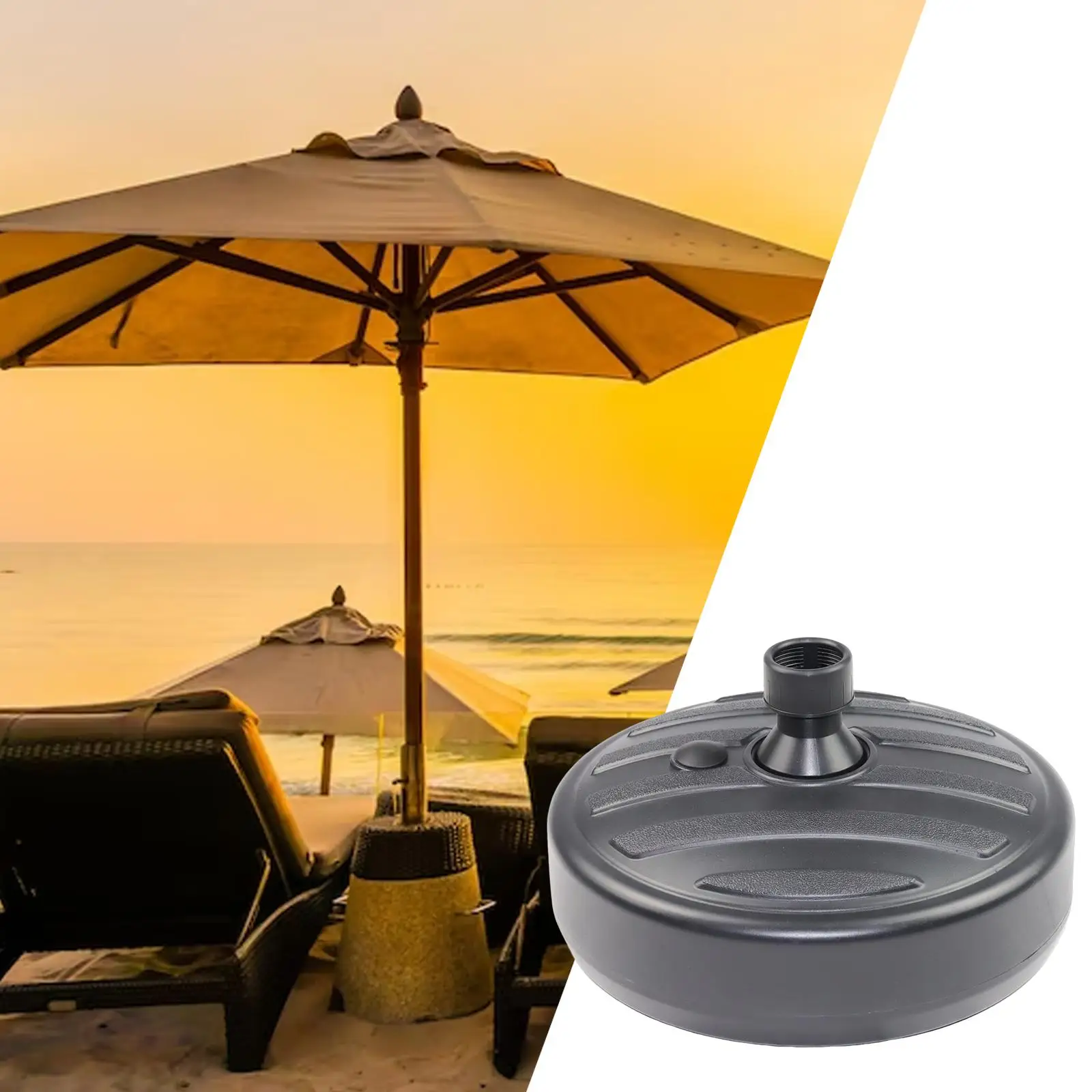 13L-Garden-Parasol-Base-Sand-Water-Filled-Windproof-Parasol-Pole-Holder ...