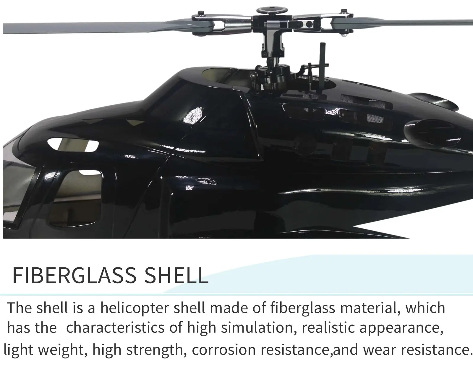 FL500 V2 FLISHRC Roban Airwolf 500 Size Helicopter Scale 6CH RC ...