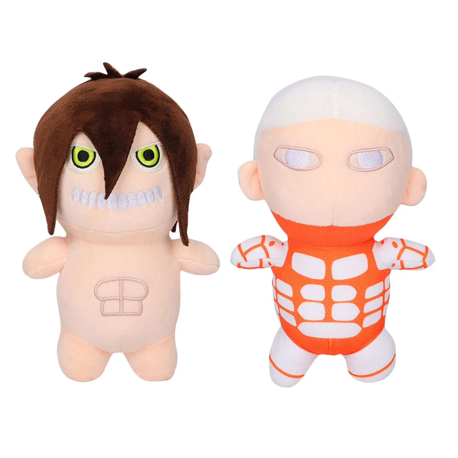 25cm Chibi Titans 2 Plush Toy Cartoon Animation Attack On Titan Cute ...