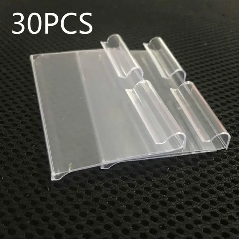 30PCS-Plastic-Lable-Display-Stands-Sign-Shelf-Brackets-Wire-Shelf ...