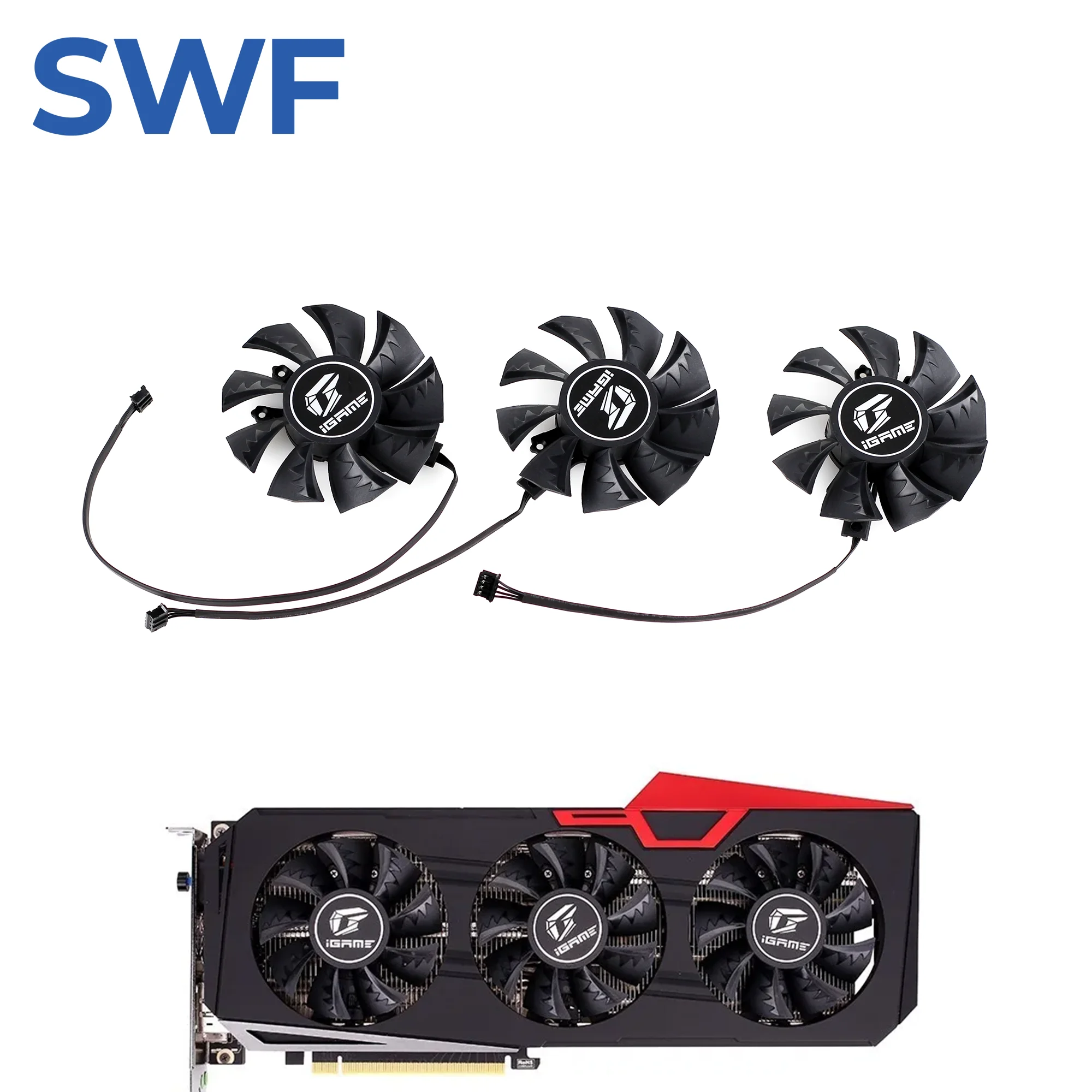 75MM RTX 2070 Super Cooling Fan For Colorful iGame RTX 2060 2070 Super ...