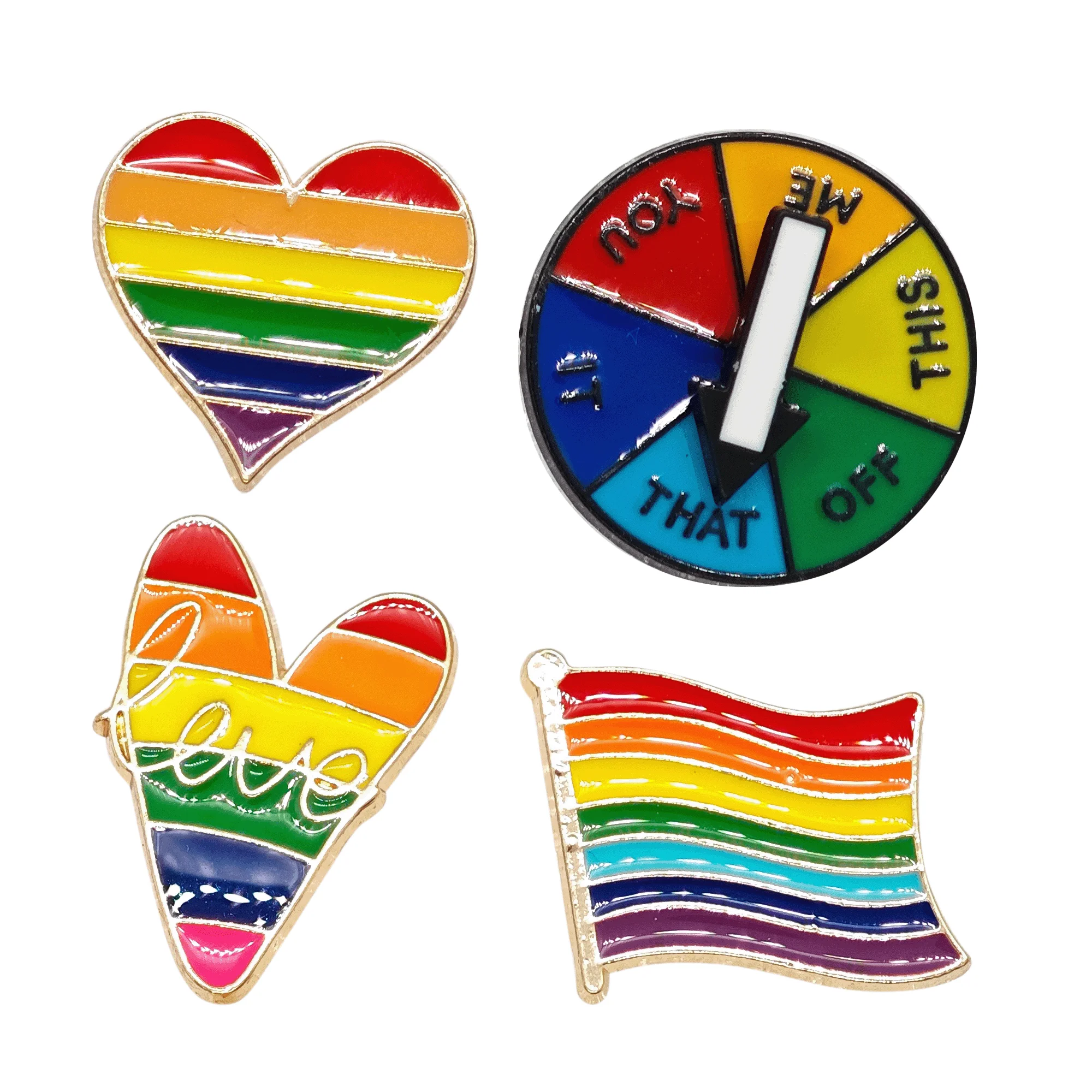 1PC-LGBT-Enamel-Badge-Love-is-Love-Badge-Metal-Pride-LGBT-Flag-Applique ...