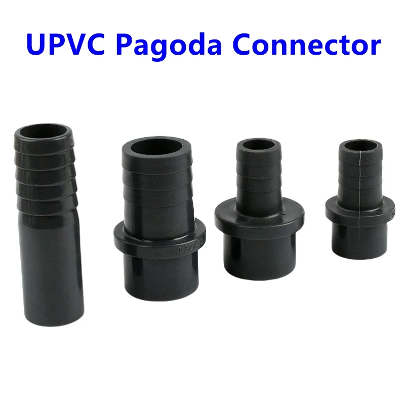 1PC UPVC Pagoda Connector Adapter Garden Irrigation Aquarium Fish Tank ...