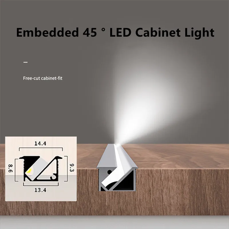 LED-Under-Cabinet-Strip-Light-45-Degree-Beam-Oblique-Lighting-Thin ...