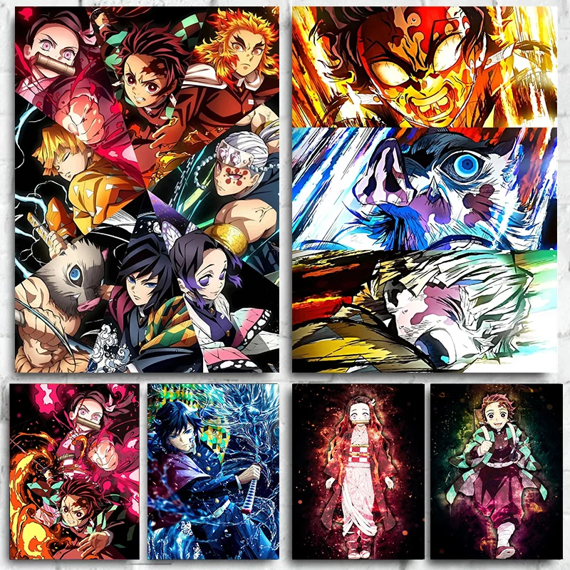 Démon Slayer Anime Collage : L’Œuvre d’Art Parfaite pour les Fans de l ...