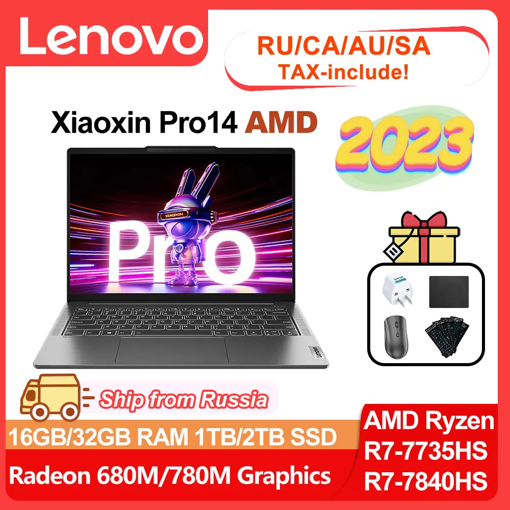 2023-Lenovo-Xiaoxin-Pro-14-Slim-Laptop-AMD-Ryzen-7-7735-Radeon-680M ...