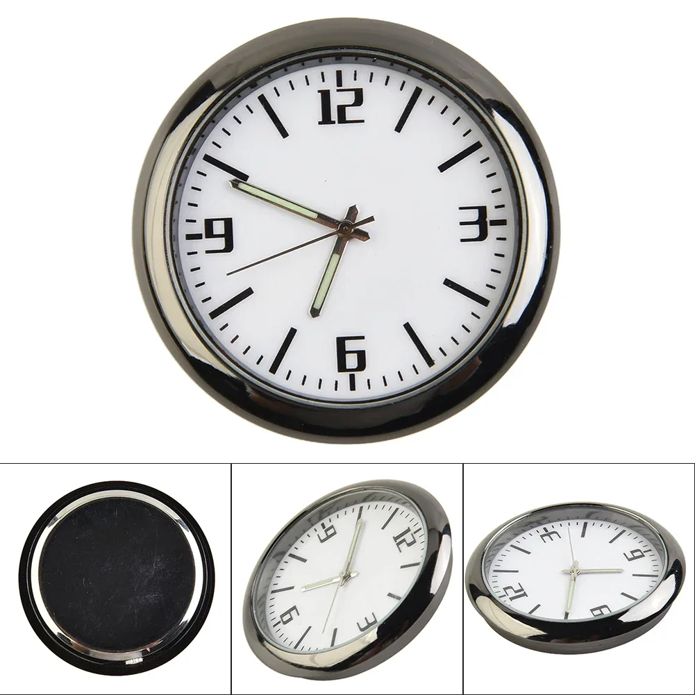 Luminous-Mini-Car-Clock-Dashboard-Air-Vent-Stick-On-Time-Self-adhesive ...