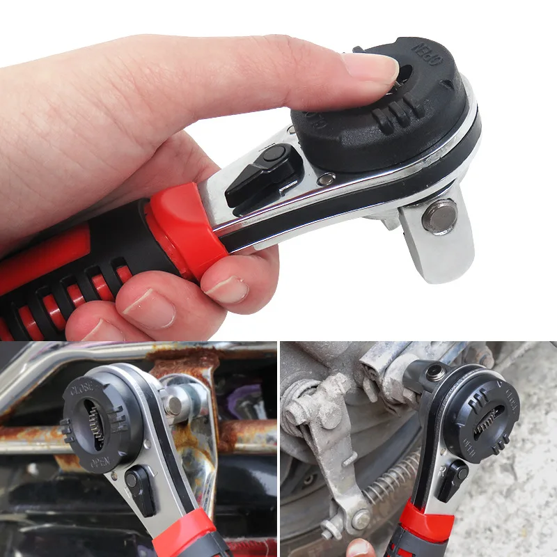 1Pc 6-22mm Torque Spanner Adjustable Ratchet Wrench With Non-Slip ...