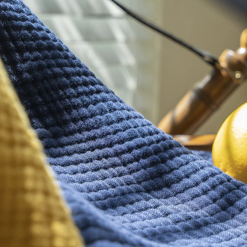 One Blanket Four-layer Gauze Fringed For Summer Office Lunch Sofa Shawl ...