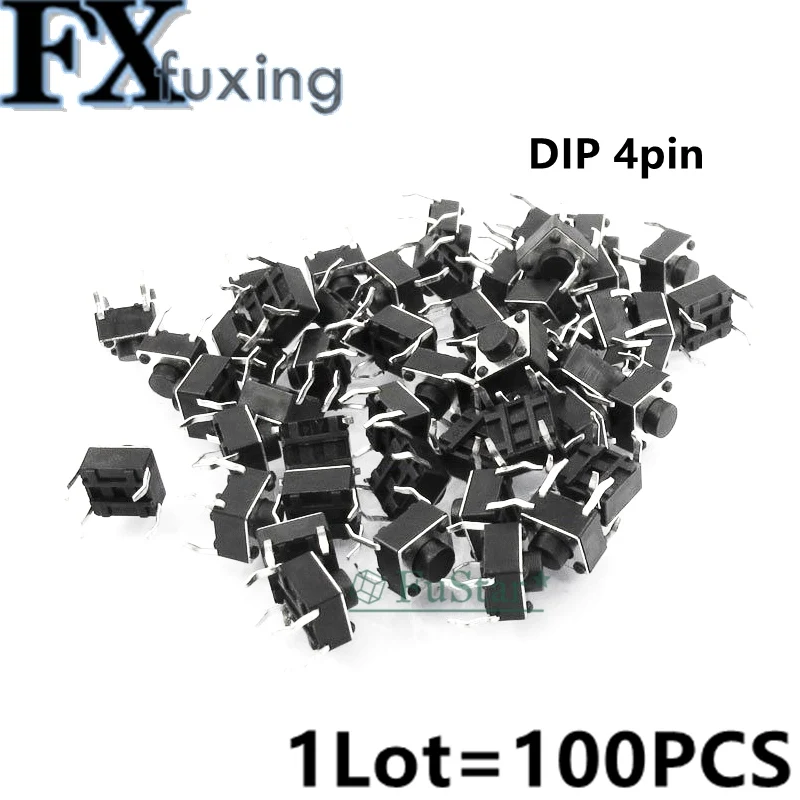 100-pcs-6-6-4-3-6-6-5-millimetri-Pannello-di-PCB-Momentaneo-Tattile ...