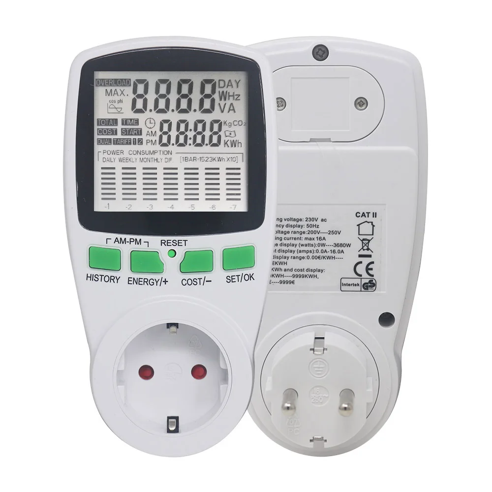 AC-Power-Energy-Meter-Digital-Wattmeter-KWh-Watt-Volt-Amp-Time ...